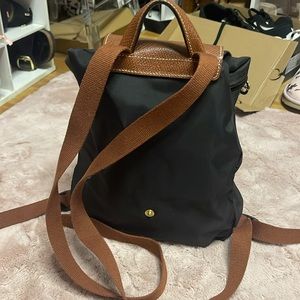 Longchamp | Bags | Longchamp Small Black Backpack | Poshmark